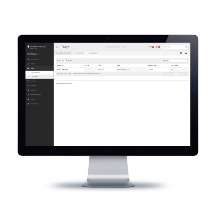 TrayTracker Solution Streamlining Room Service Cleanliness